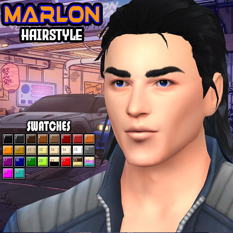 Marlon hairstyle by Jochi - Gallery - The Sims 4 Create a Sim - CurseForge