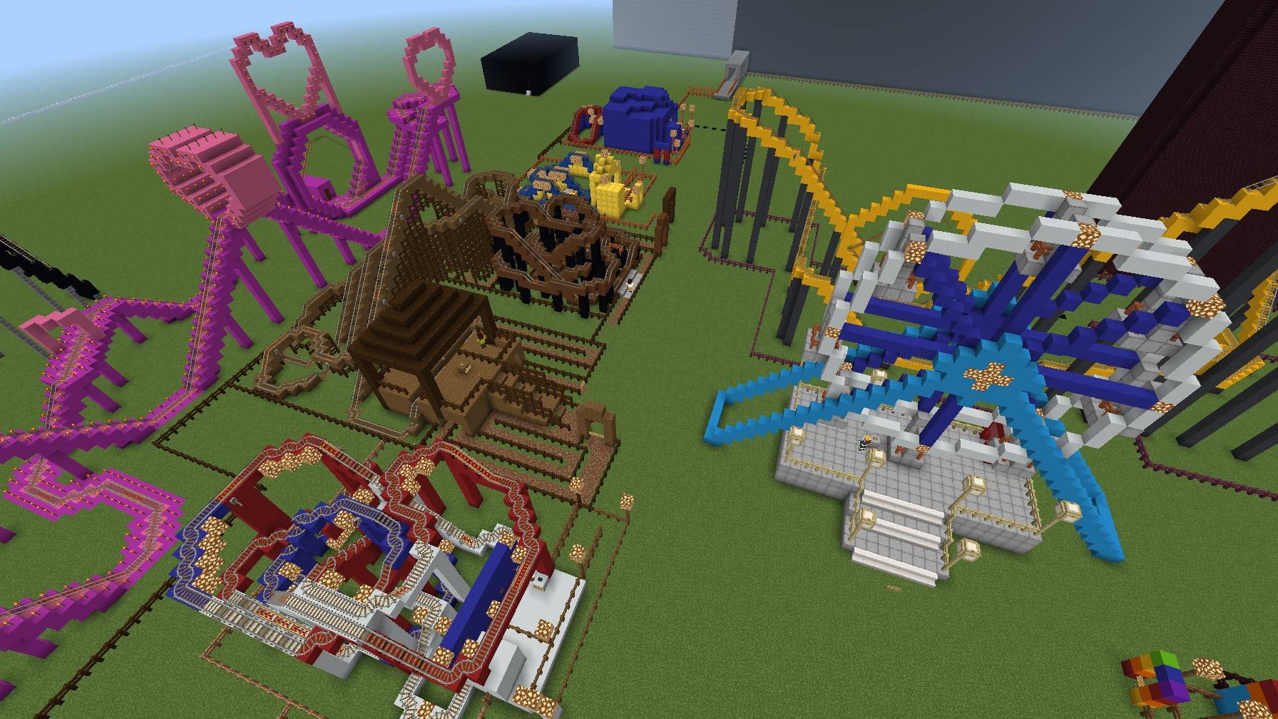 AJ Land (Roller Coaster Town) - Gallery - Minecraft Bedrock Maps ...