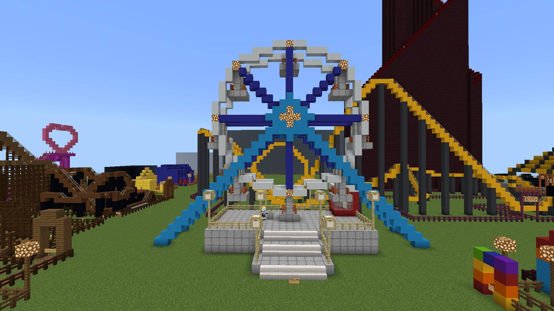 AJ Land (Roller Coaster Town) - Gallery - Minecraft Bedrock Maps ...