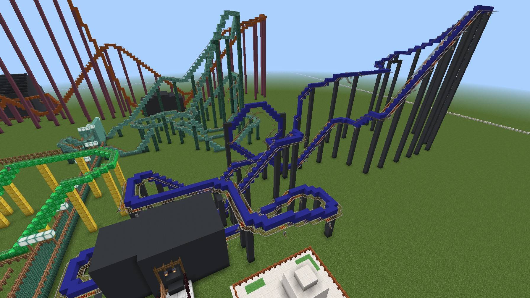 AJ Land (Roller Coaster Town) - Gallery - Minecraft Bedrock Maps ...