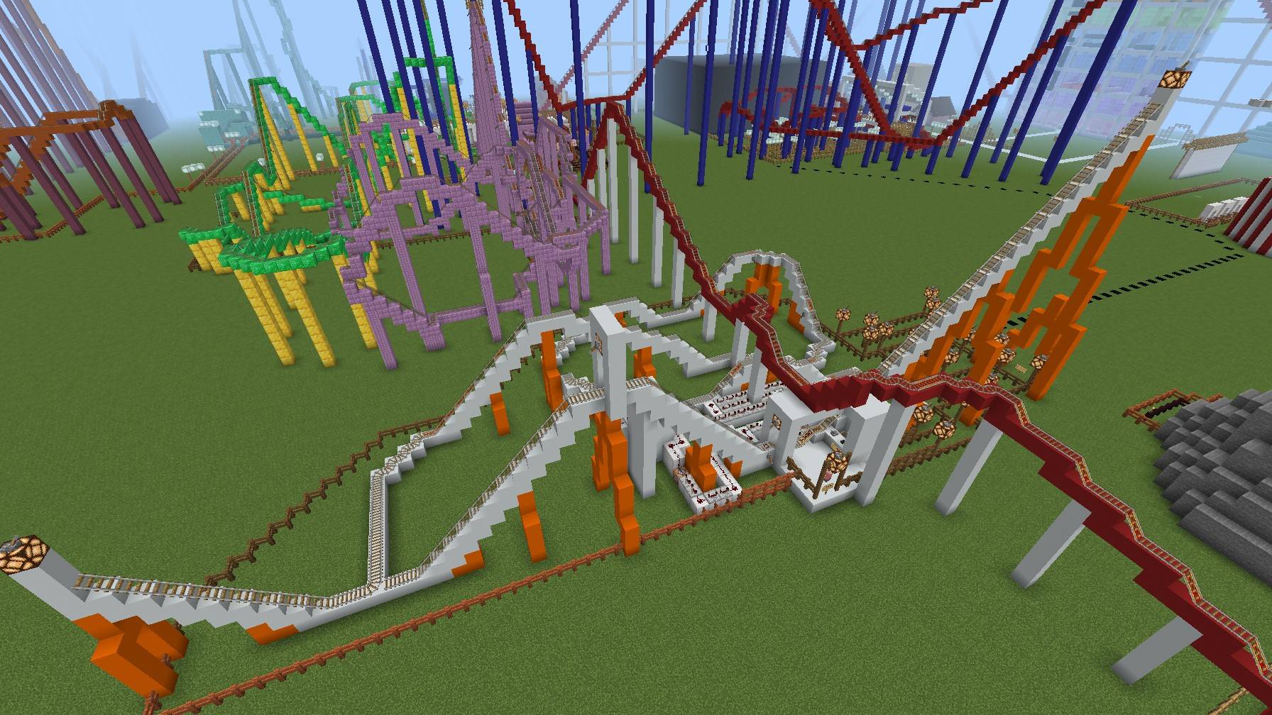 AJ Land (Roller Coaster Town) - Gallery - Minecraft Bedrock Maps ...