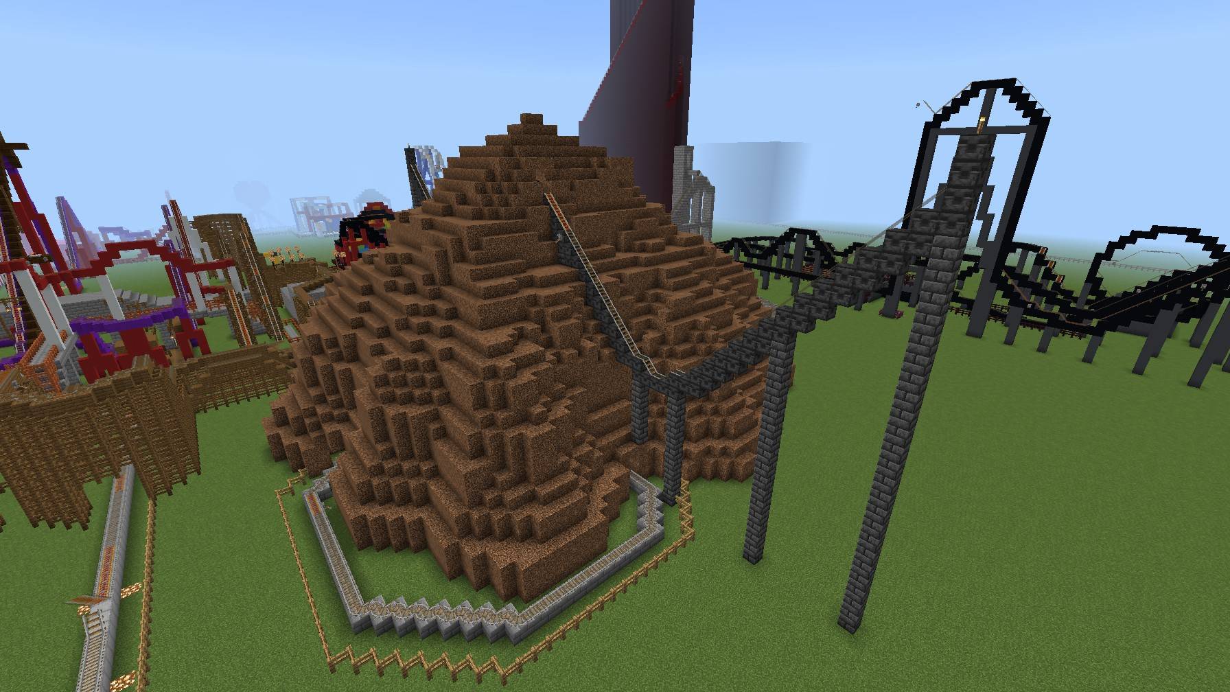 AJ Land (Roller Coaster Town) - Gallery - Minecraft Bedrock Maps ...