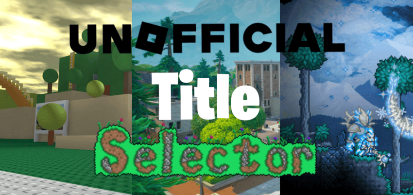 Minecraft Title Selector | Minecraft PE Texture Packs