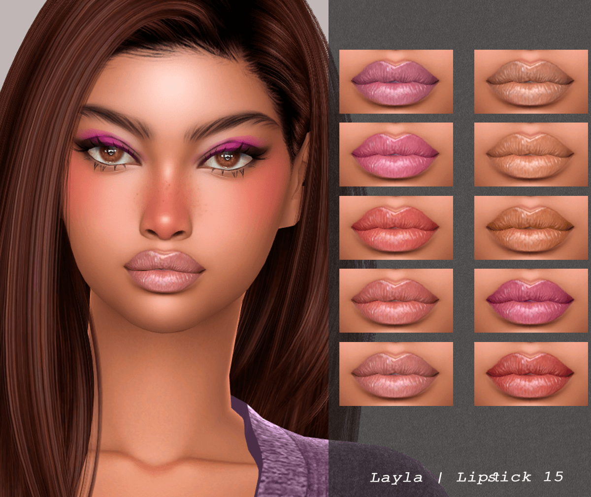 Layla - Lipstick L15 - The Sims 4 Create a Sim - CurseForge