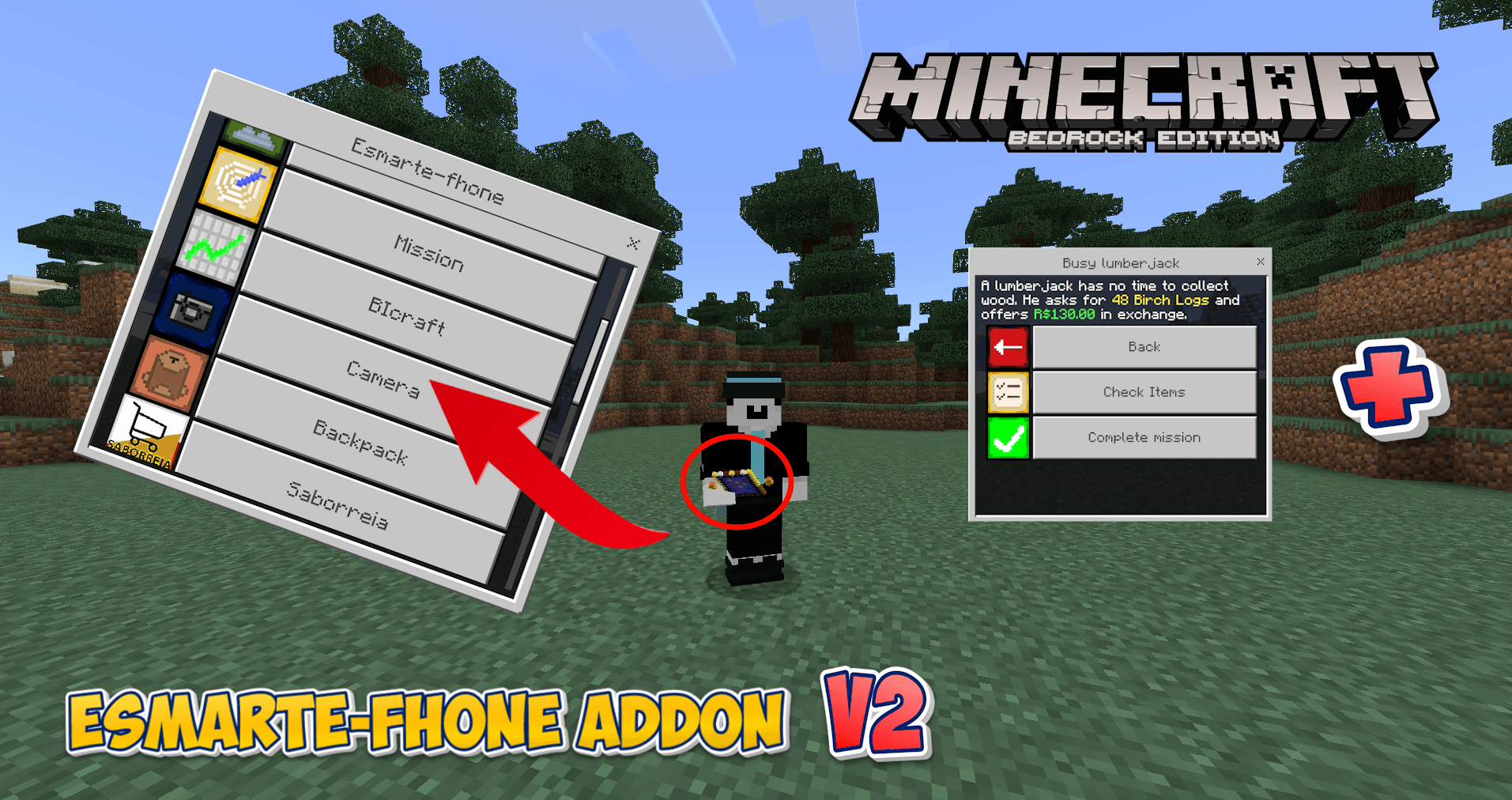 Smartphone Addon (Esmarte-Fhone V2) - Minecraft Bedrock Addons - CurseForge