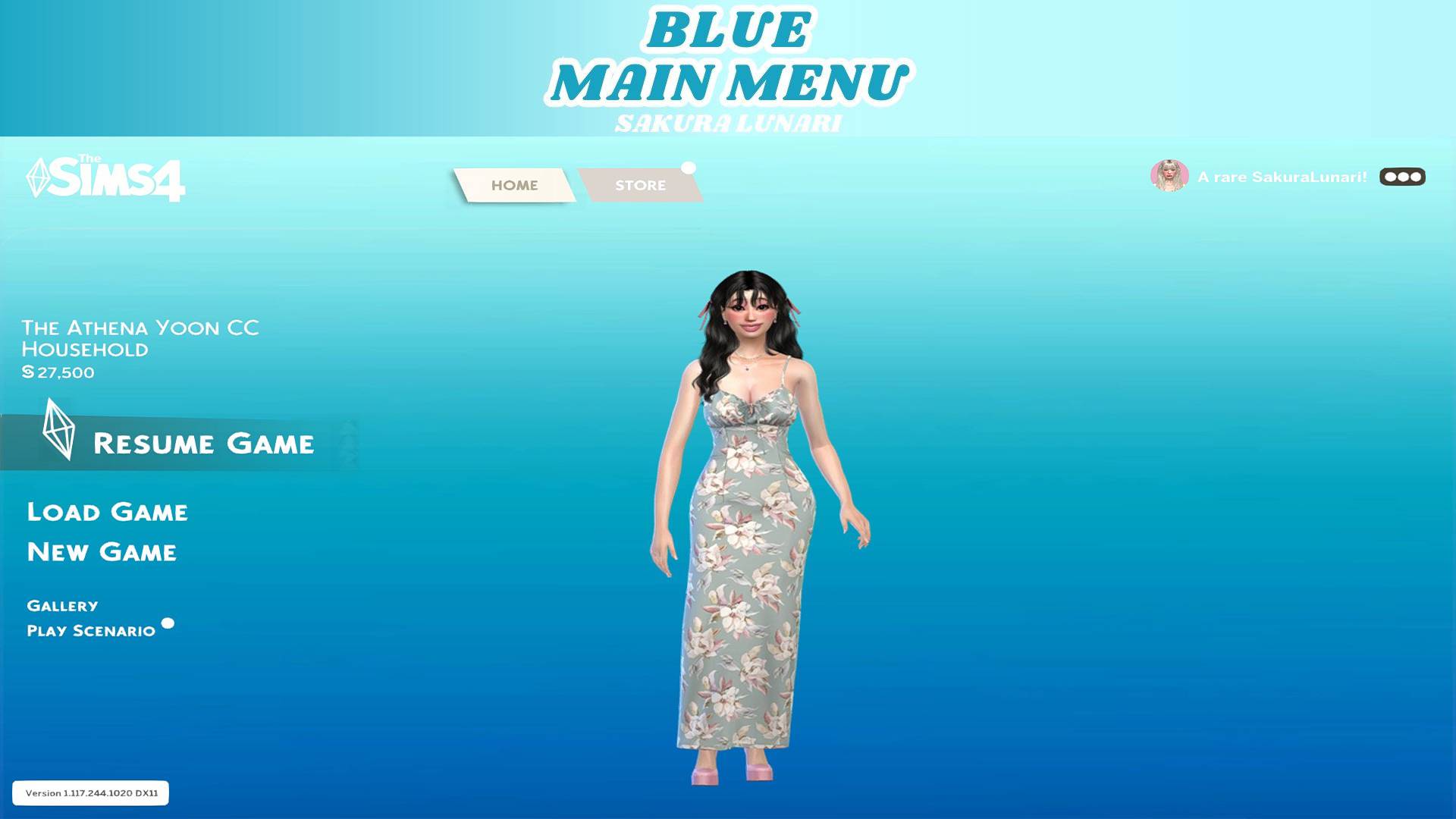 Blue Main Menu - The Sims 4 Mods - CurseForge
