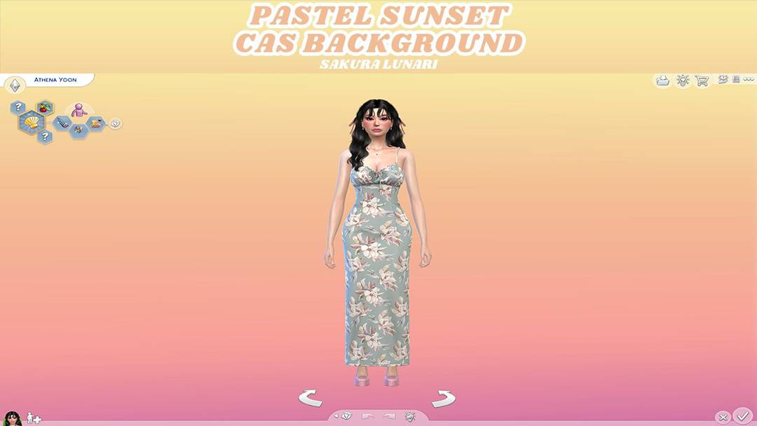 Pastel Sunset CAS Background - The Sims 4 Mods - CurseForge