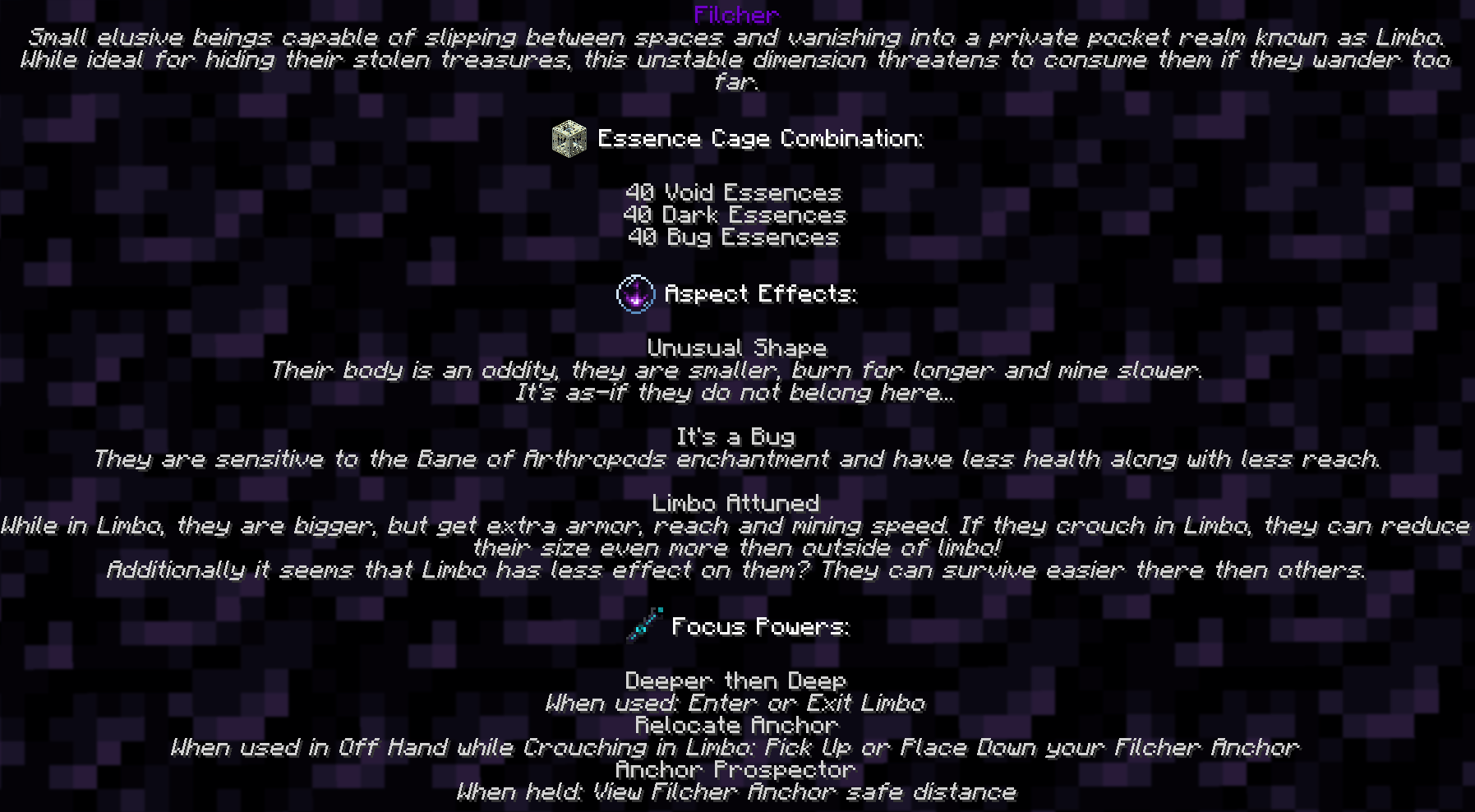Aspects: Filcher's Limbo - Gallery - Minecraft Mods - CurseForge