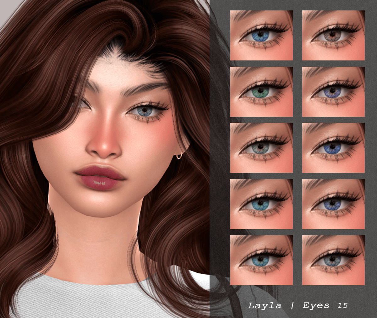 Layla - Eyes L15 - The Sims 4 Create a Sim - CurseForge
