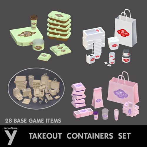Takeout Restaurant Containers - sushi, cafe, Chinese, taco, pizza and ...