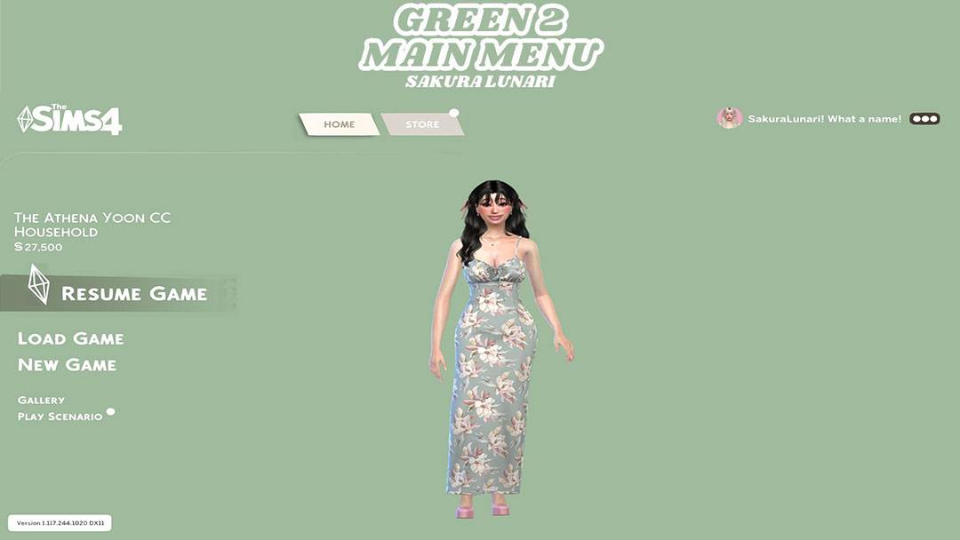 Green Main Menu 2 - Gallery - The Sims 4 Mods - CurseForge