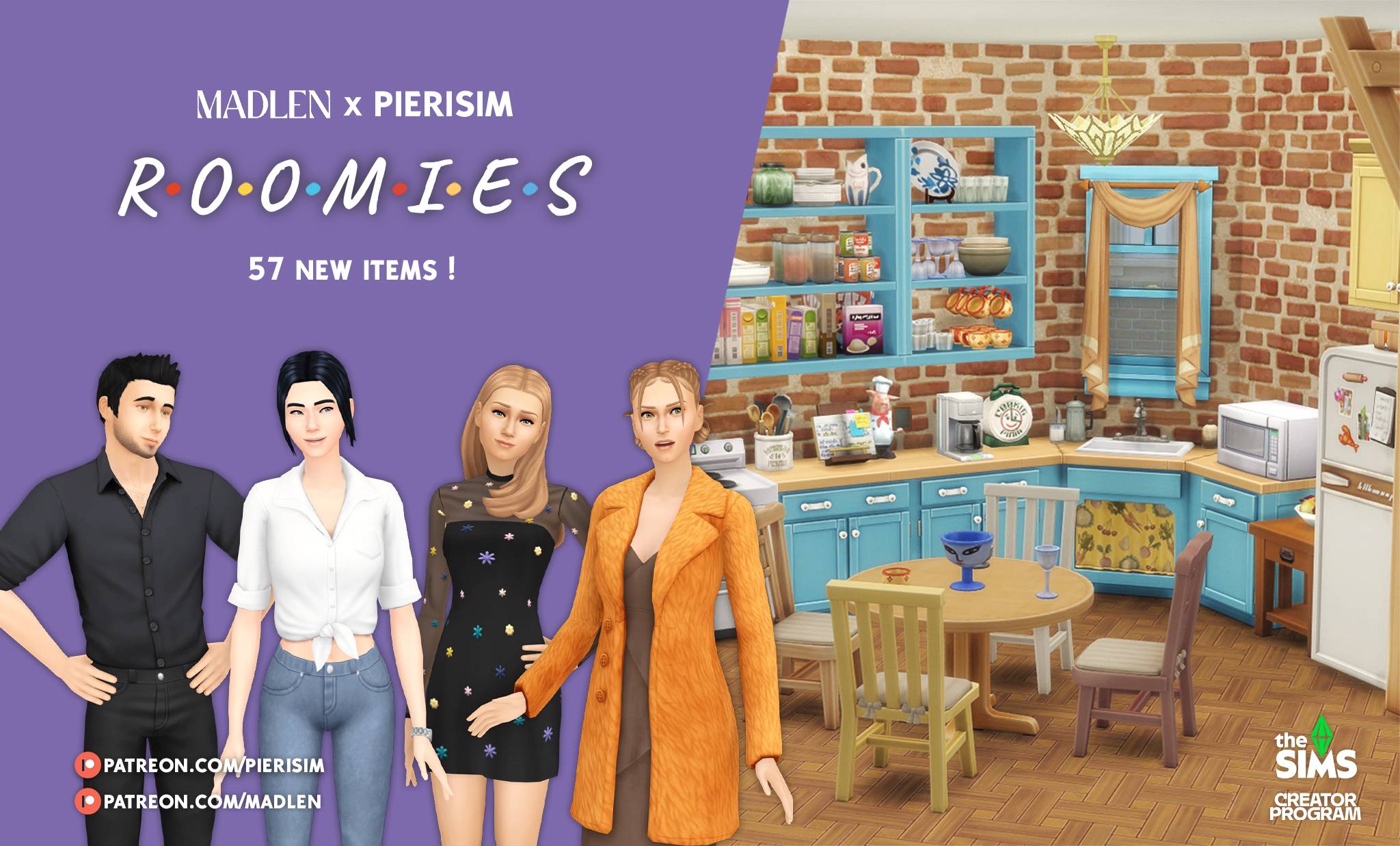ROOMIES - The Sims 4 Build / Buy - CurseForge