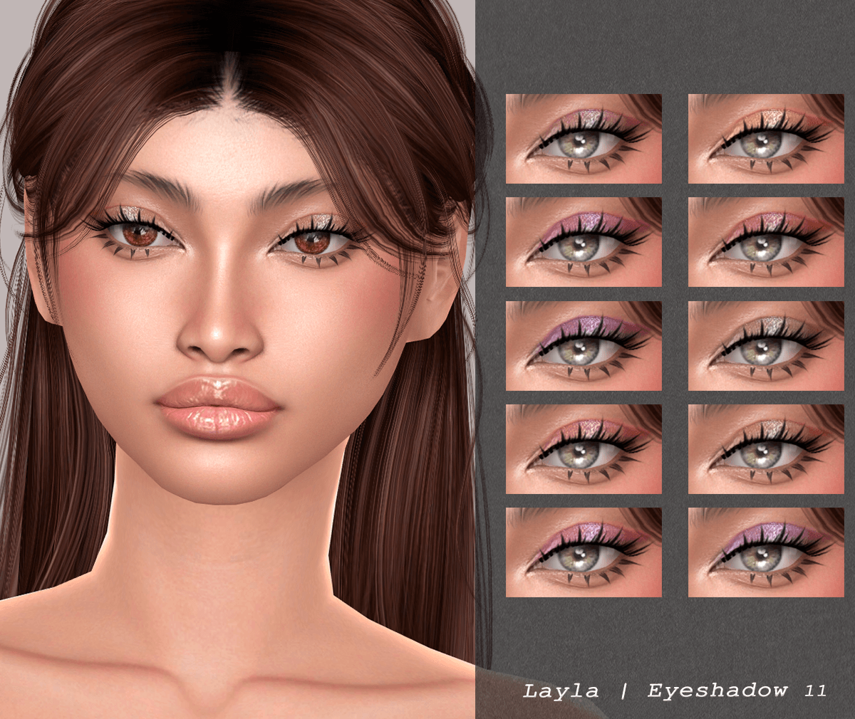 Layla - Eyeshadow L11 - The Sims 4 Create a Sim - CurseForge
