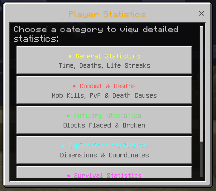 Bedrock Statistics - Minecraft Bedrock Addons - CurseForge