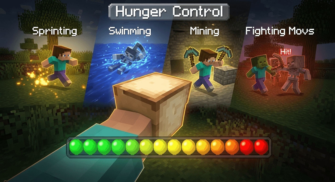 Hunger Control - Gallery - Minecraft Bedrock Addons - CurseForge