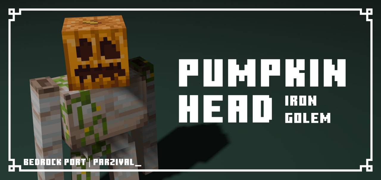 Pumpkin Head Iron Golem - Minecraft Bedrock Texture Packs - CurseForge