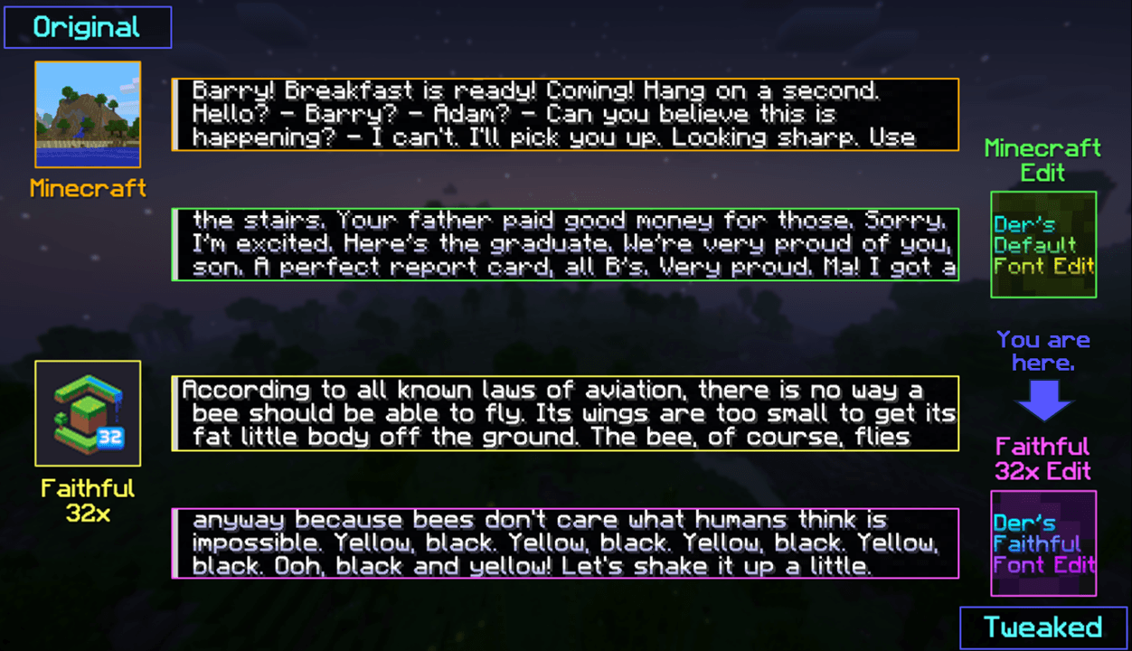 (Der's) Smooth Shaded Font - Faithful 32x - Gallery - Minecraft ...