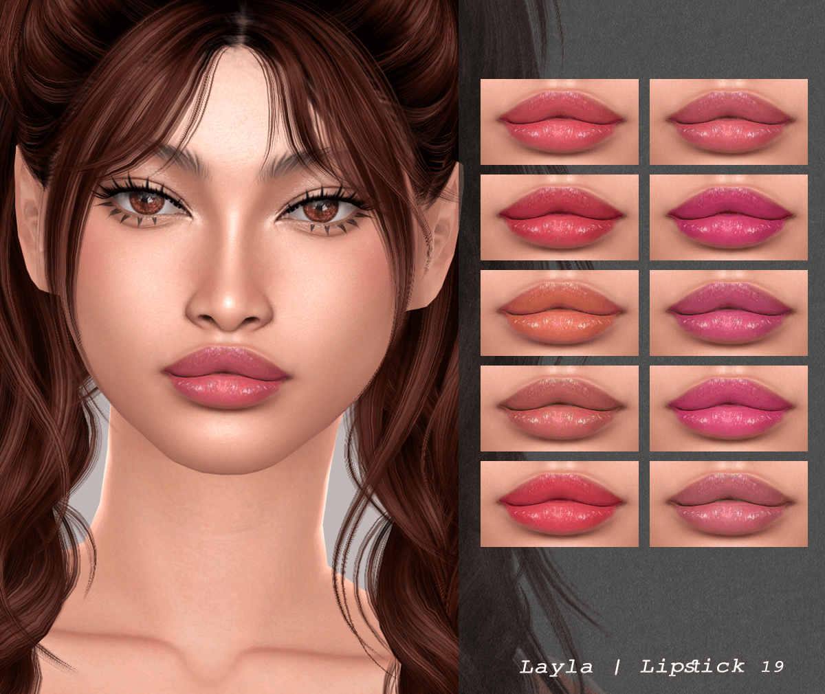 Layla - Lipstick L19 - The Sims 4 Create a Sim - CurseForge