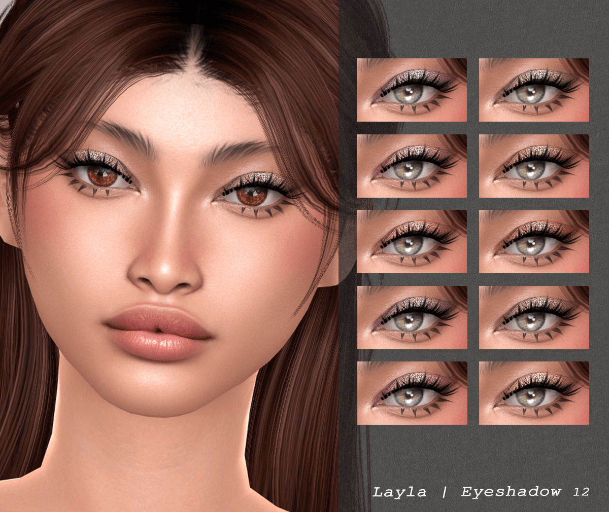 Layla - Eyeshadow L12 - The Sims 4 Create a Sim - CurseForge
