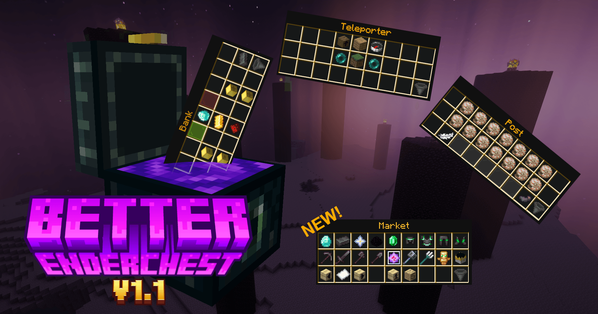 Better Enderchest v1.1 (1.21.8) | Enderchest GUI Datapack | Shop, Post, Level & even more! | NEW ...