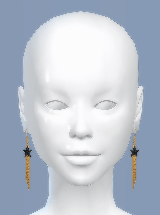 shooting star earrings no.2 by fayethegray - The Sims 4 Create a Sim ...