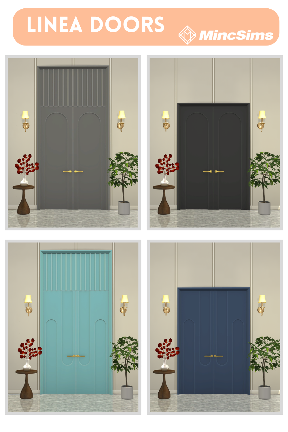 Linea Doors - Gallery - The Sims 4 Build / Buy - CurseForge
