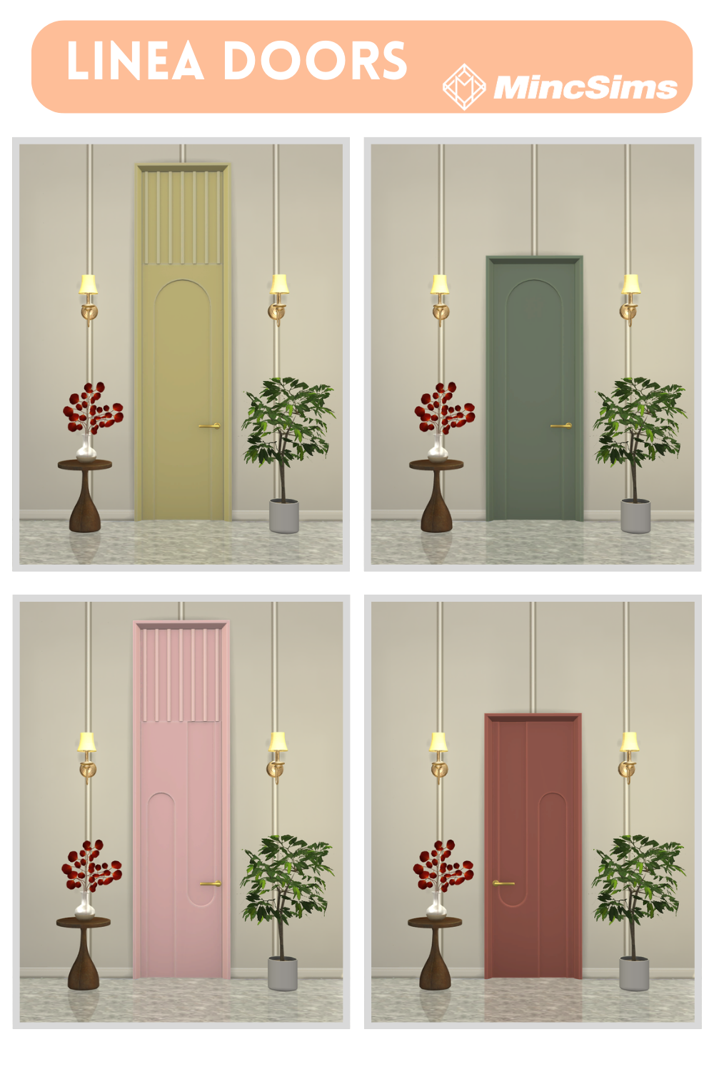 Linea Doors - Gallery - The Sims 4 Build / Buy - CurseForge