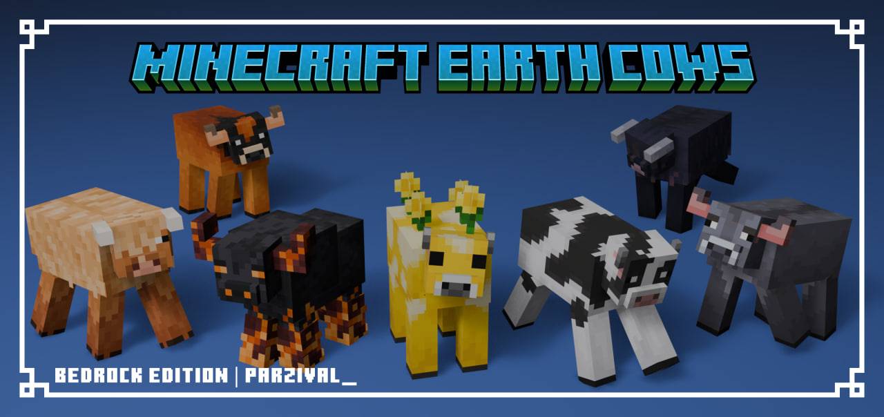 Minecraft Earth Cows - Gallery - Minecraft Bedrock Texture Packs ...