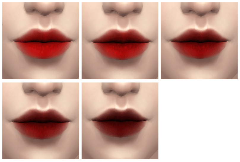 Blood Red Lips - The Sims 4 Create a Sim - CurseForge
