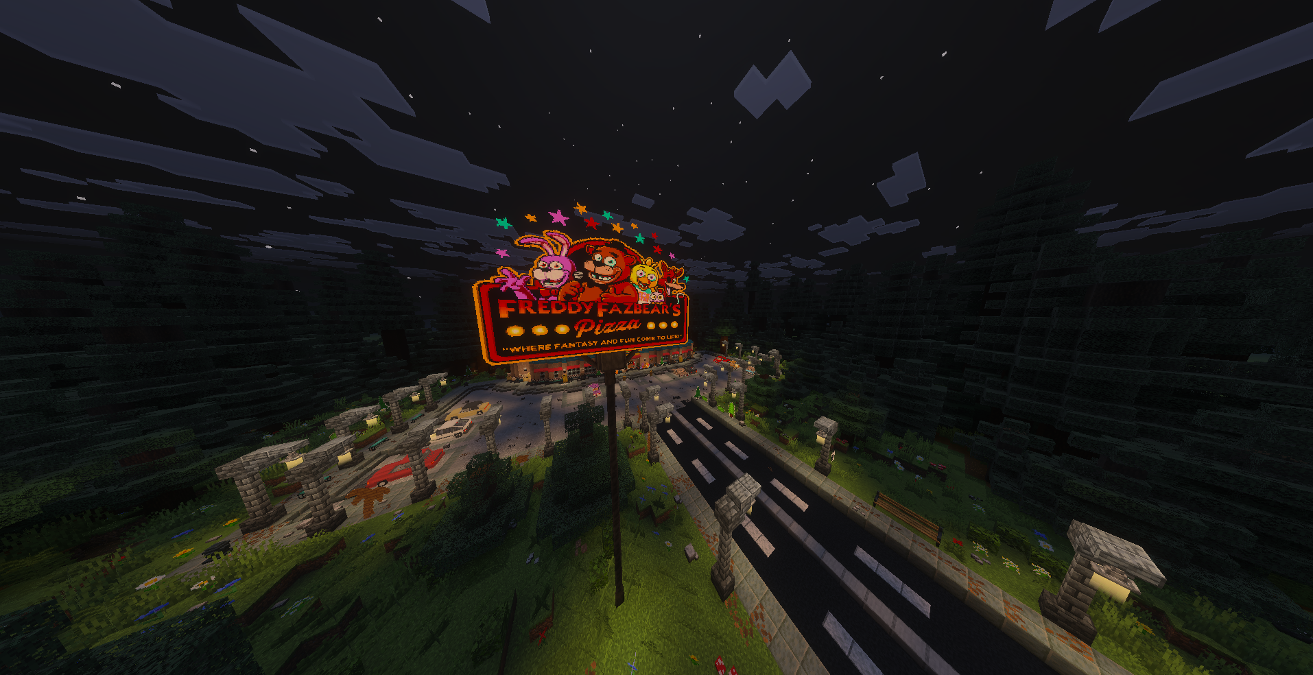 Street Fazbear [Five Nights At Freddy's FNAF] - Minecraft Bedrock Maps ...