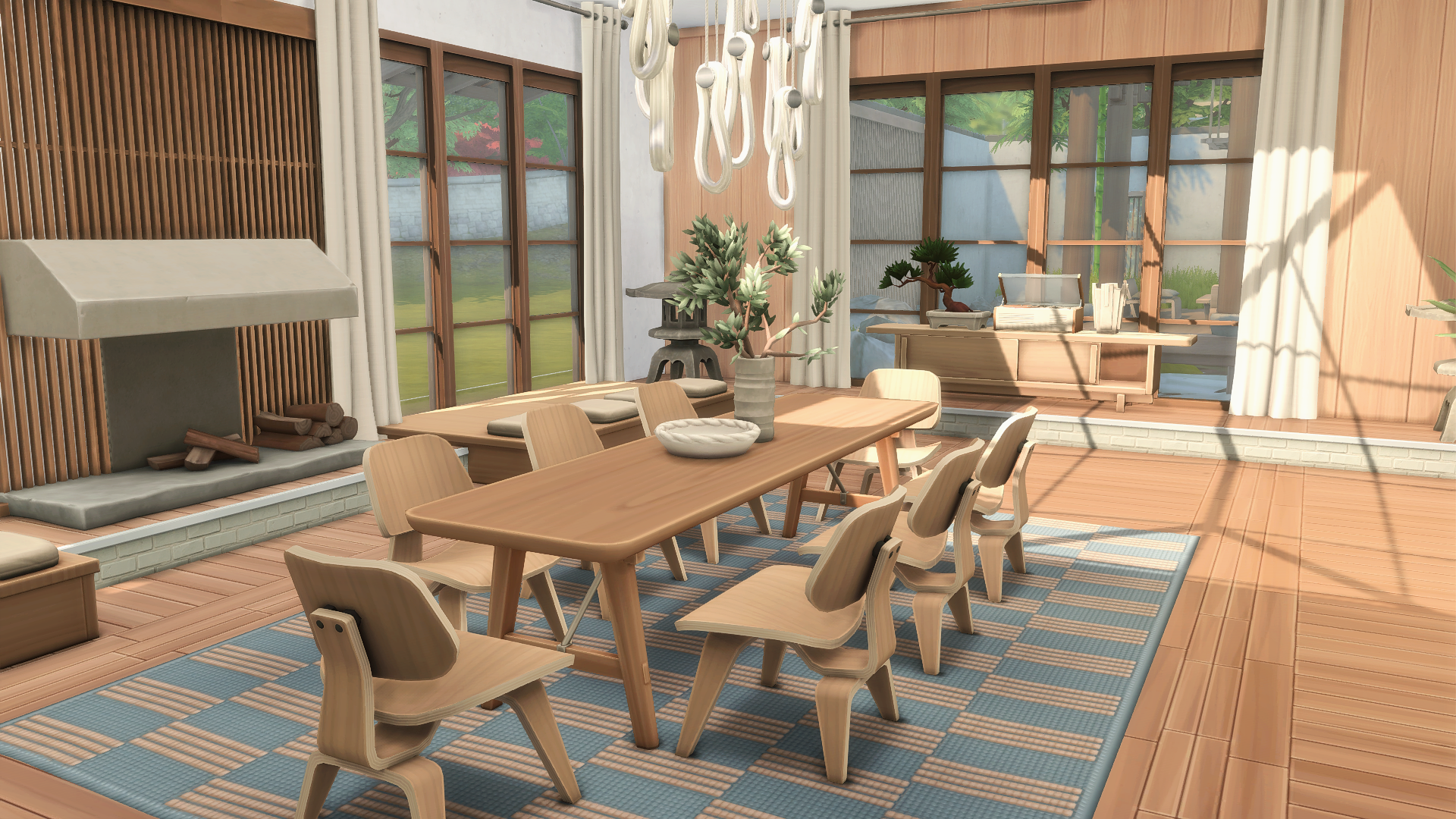 Modern Japanese Dining Room - Gallery - The Sims 4 Rooms / Lots ...