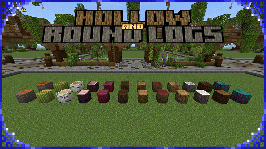 Hollow & Round Logs - Minecraft Bedrock Addons - CurseForge