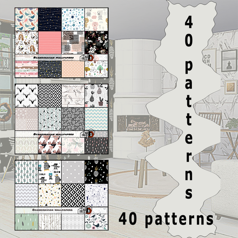 Scandinavian wallpapers. - Gallery - The Sims 4 Build / Buy - CurseForge