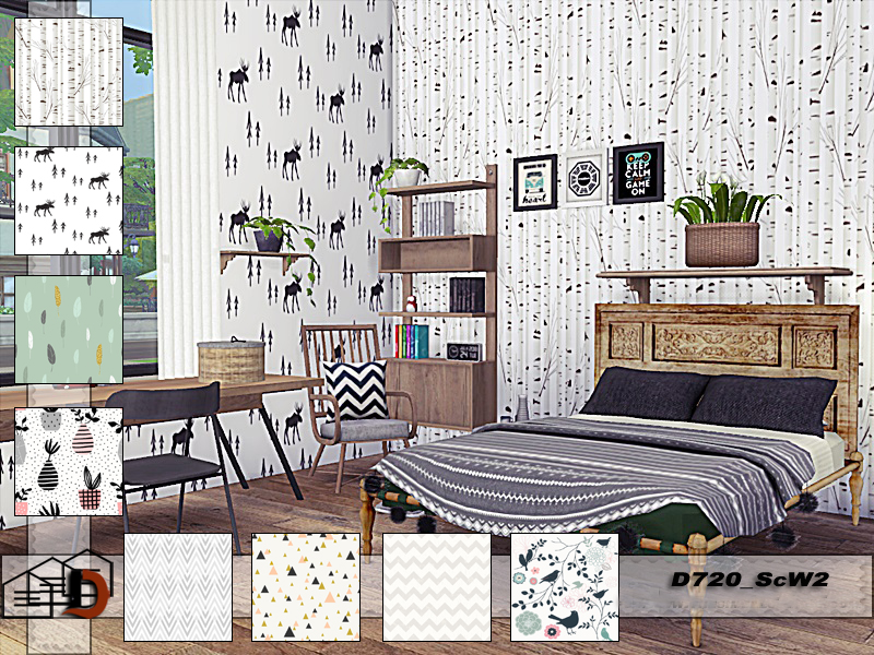 Scandinavian wallpapers. - Gallery - The Sims 4 Build / Buy - CurseForge