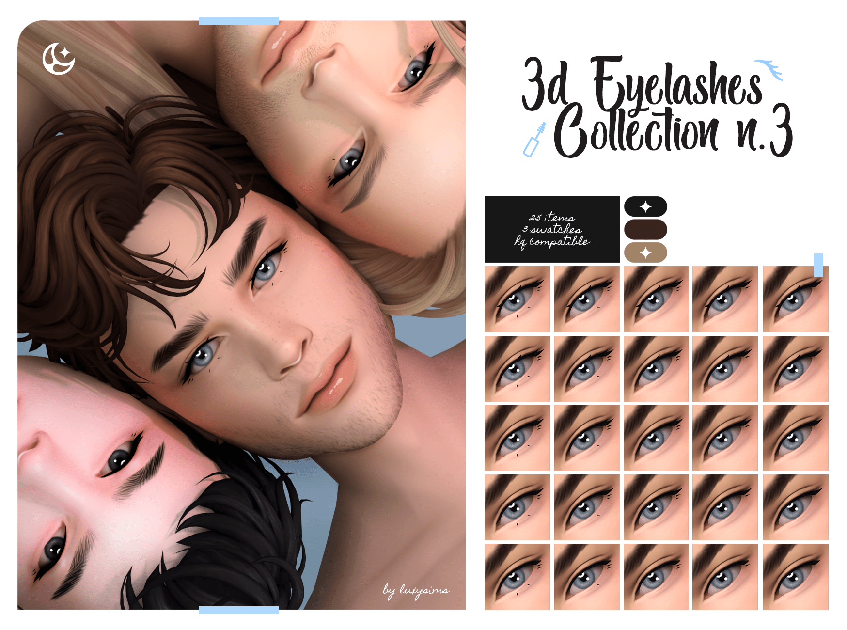 Eyelashes nº3 3D - The Sims 4 Create a Sim - CurseForge