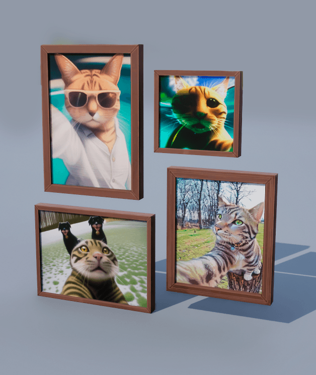 cats in selfies frame - inZOI Build Mode - CurseForge