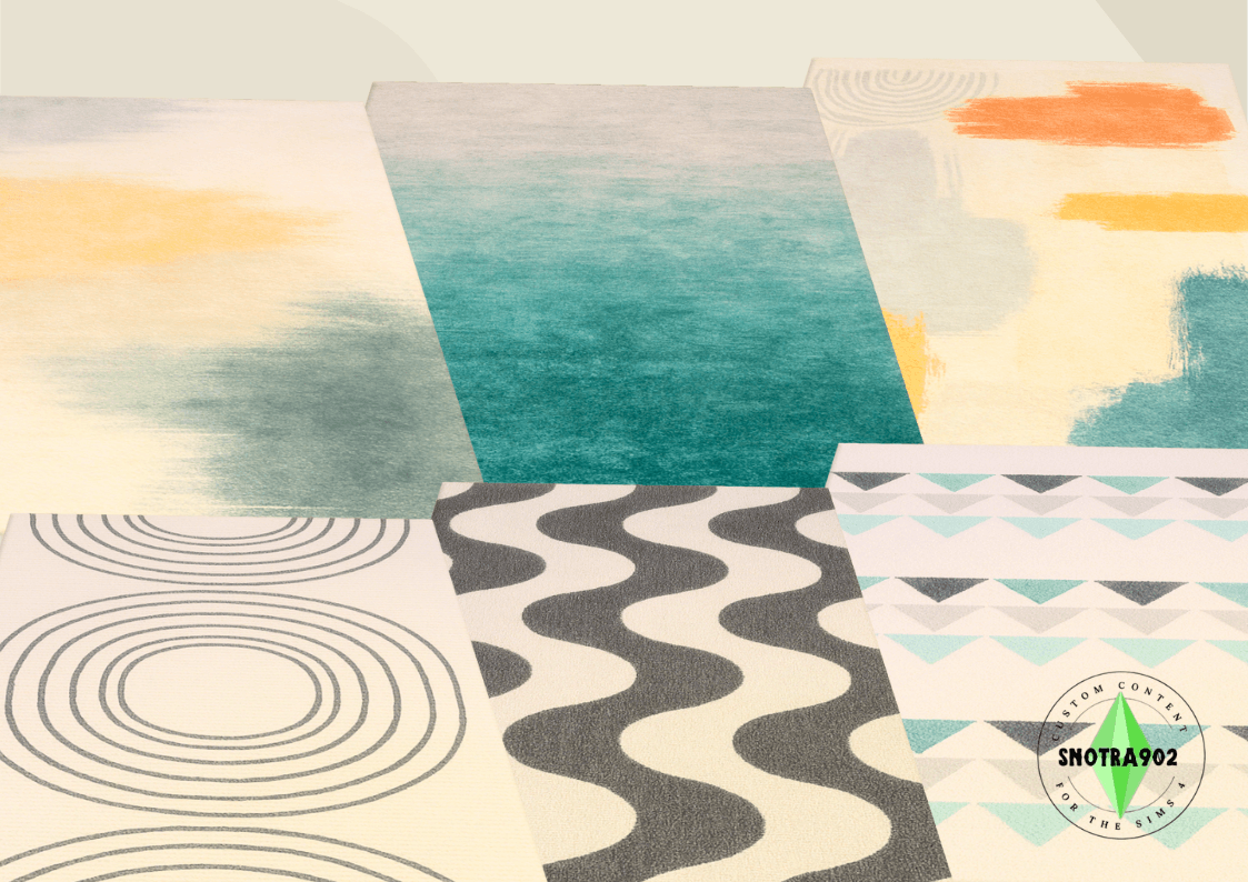 Modern Patterned Rugs - The Sims 4 Build / Buy - CurseForge