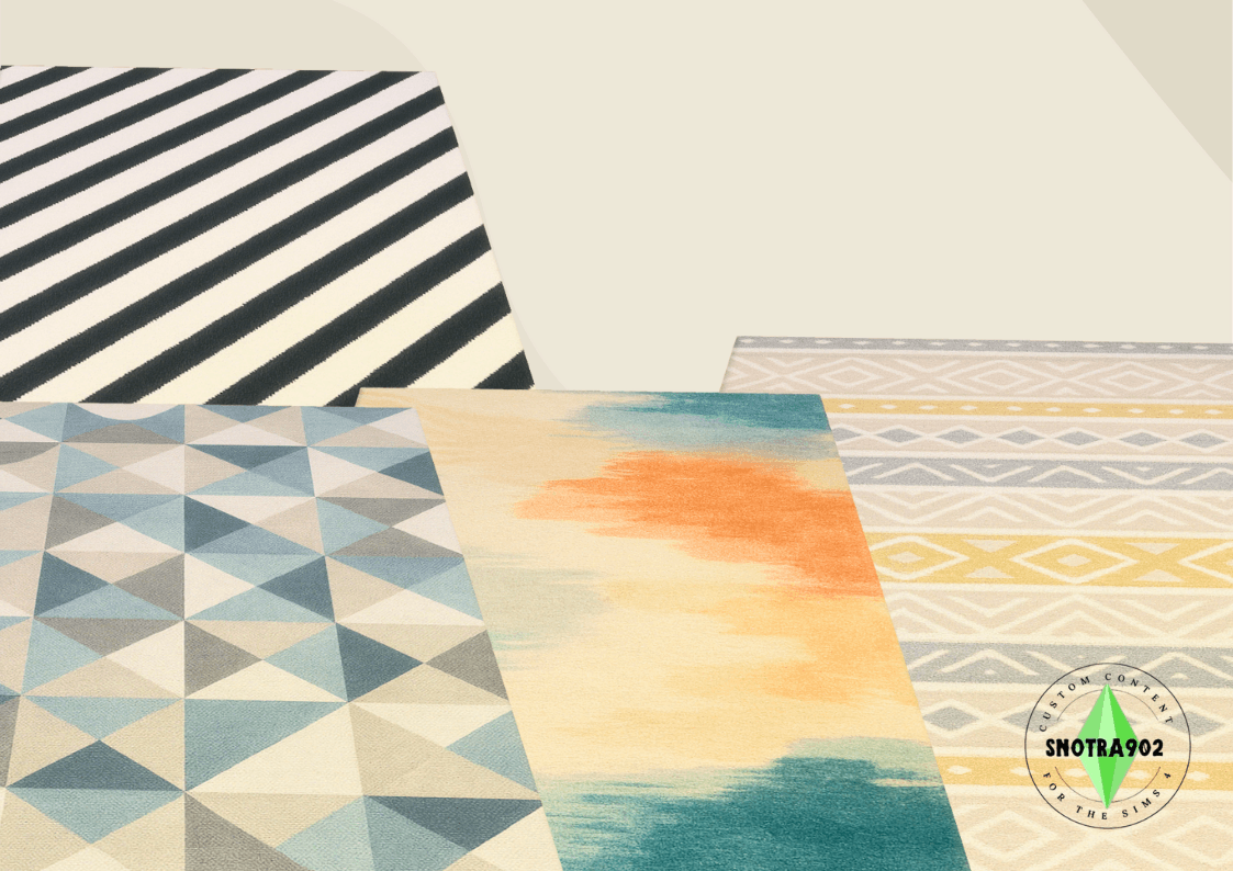 Modern Patterned Rugs - The Sims 4 Build / Buy - CurseForge