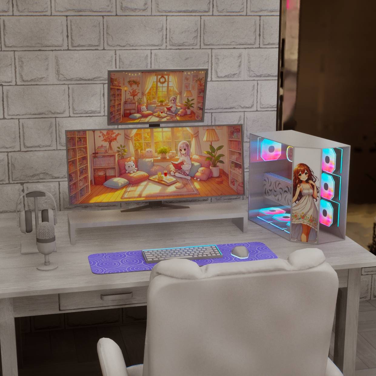 Anime-Themed Desktop Setup - inZOI Build Mode - CurseForge