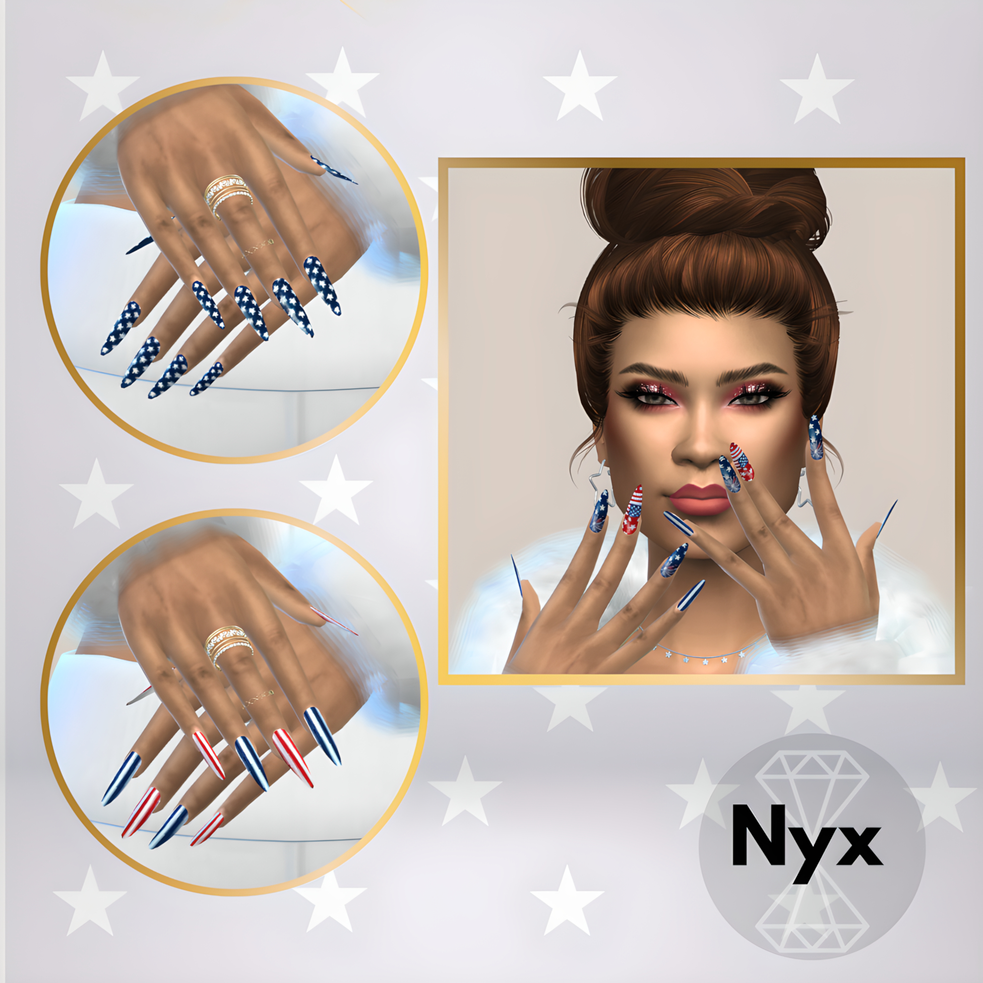 Abstract nails set 102 - The Sims 4 Create a Sim - CurseForge