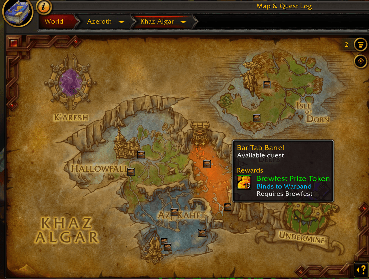 HandyNotes: Brewfest - World of Warcraft Addons - CurseForge