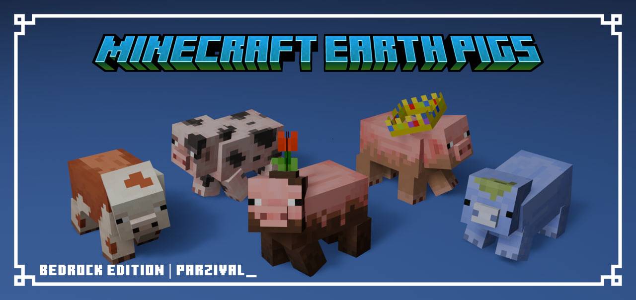 Minecraft Earth Pigs - Minecraft Bedrock Texture Packs - CurseForge