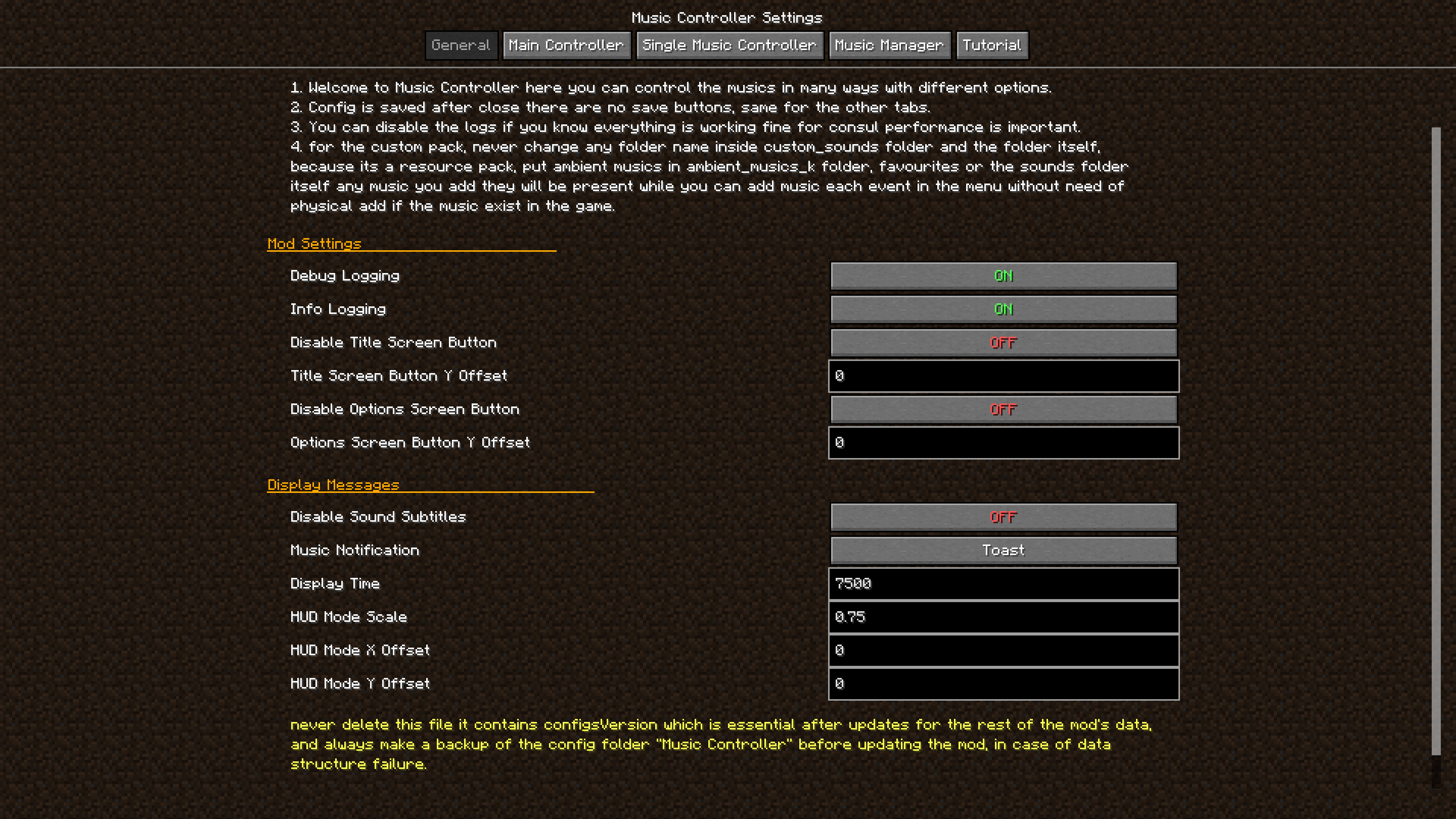 Ambient Music Player + Music Controller - Minecraft Mods - CurseForge