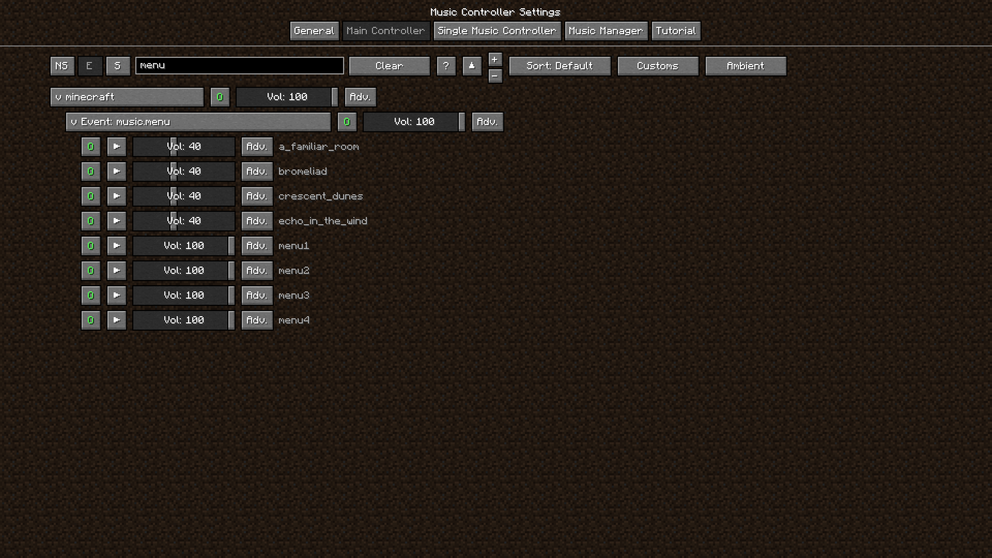 Ambient Music Player + Music Controller - Minecraft Mods - CurseForge