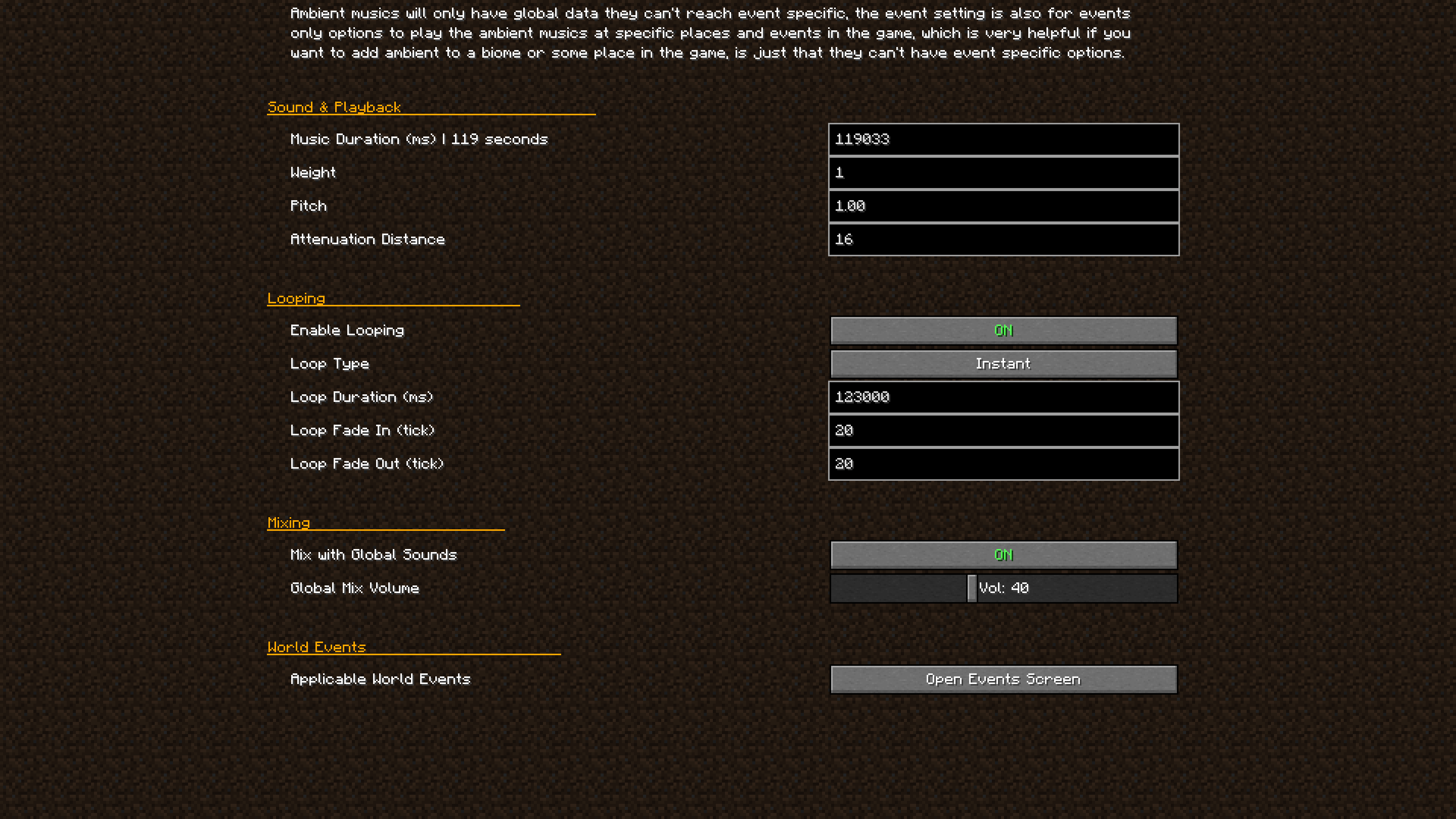 Ambient Music Player + Music Controller - Gallery - Minecraft Mods ...