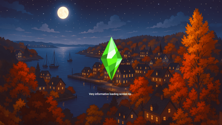 Autumn River Scene Loading Screen - Gallery - The Sims 4 Mods - CurseForge