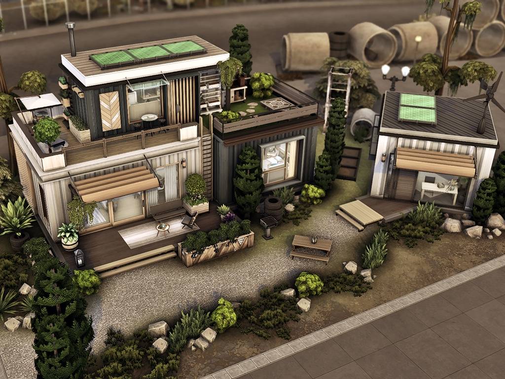 Container Eco House - The Sims 4 Rooms / Lots - CurseForge