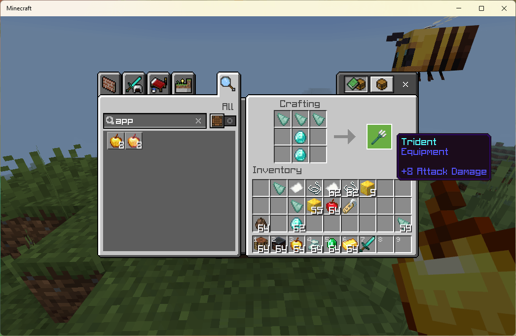 Craftable Enchanted Golden Apples | Minecraft PE Addons