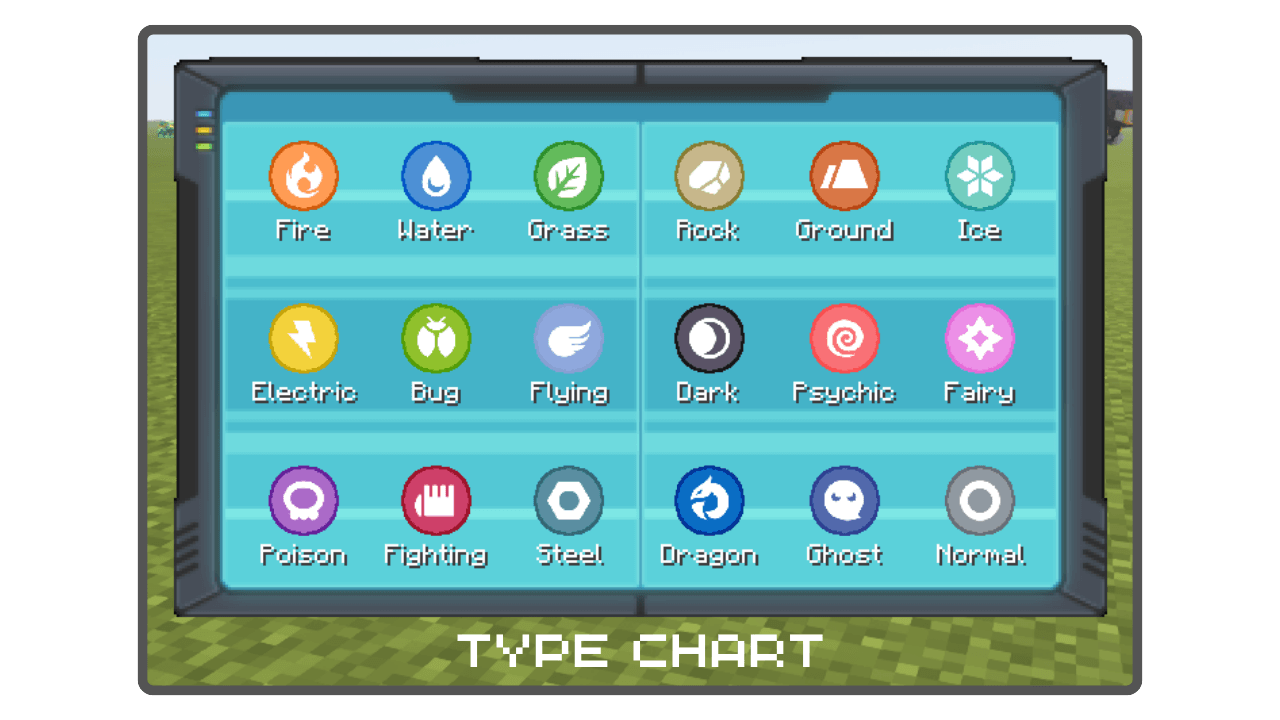Pokemon Type Table (Cobblemon / Pixelmon) - Minecraft Mods - CurseForge