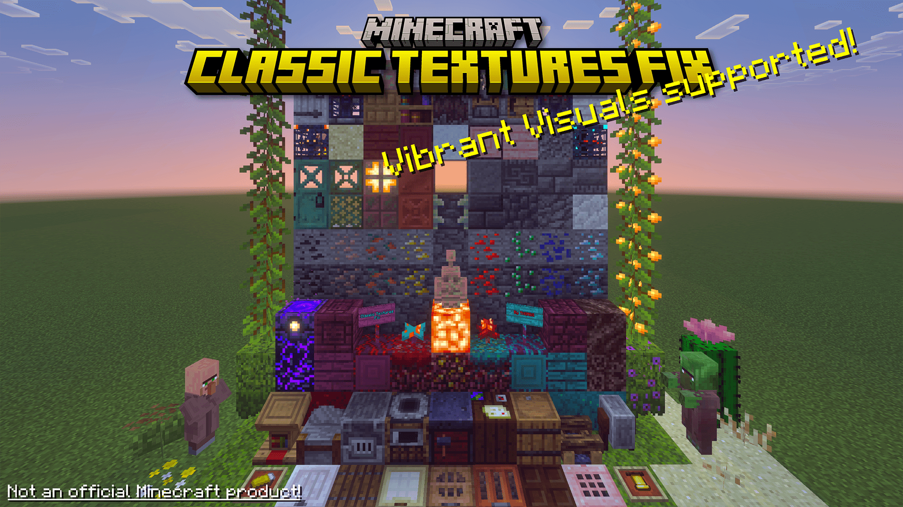 Classic Textures Fix - Vibrant Visuals supported! - Minecraft Bedrock ...